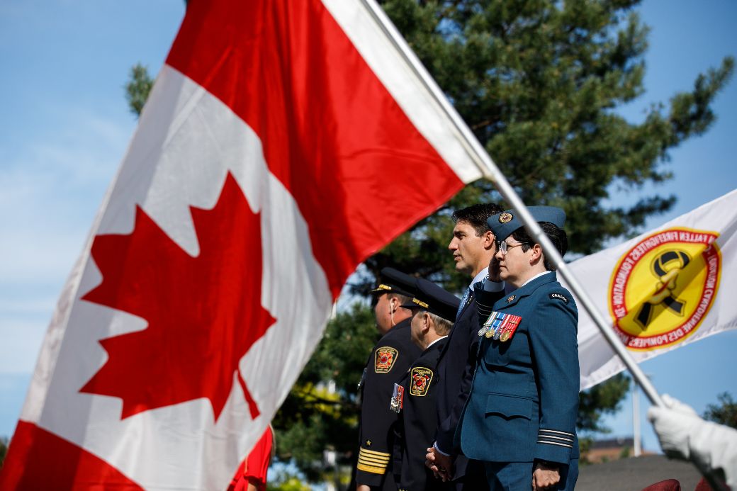 Prime Minister Justin Trudeau attends the 2018 Canadian Firefighters ...