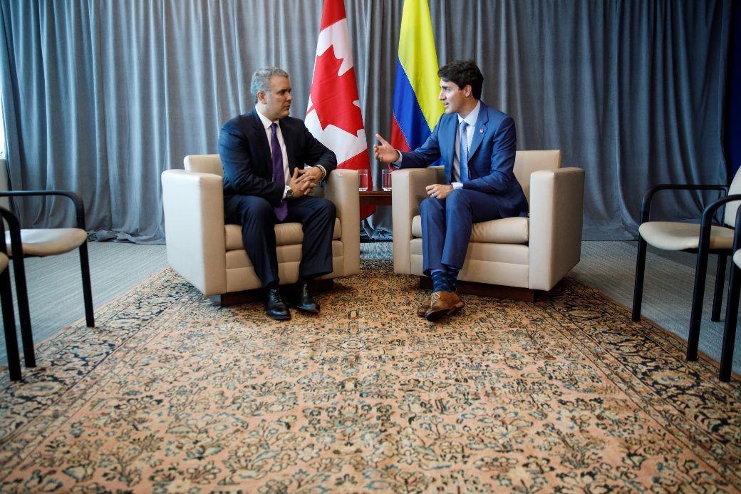 Prime Minister Justin Trudeau meets with the President of the Republic ...