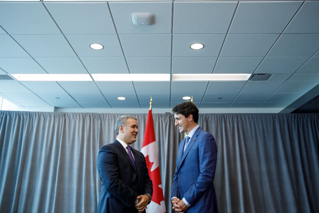 Prime Minister Justin Trudeau meets with the President of the Republic ...