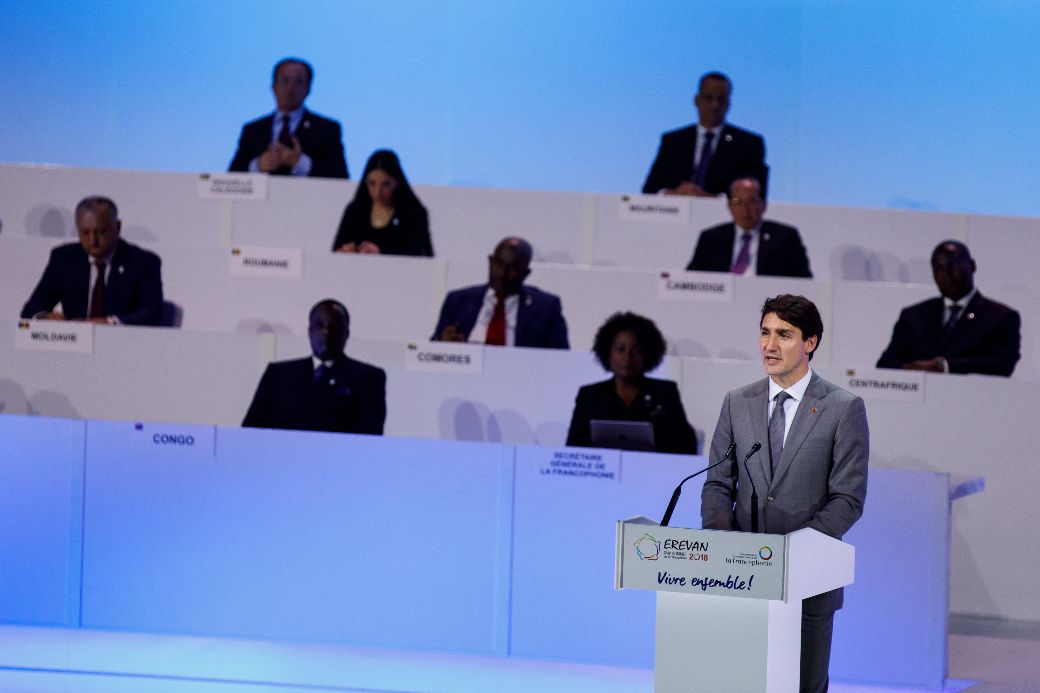 Prime Minister Trudeau and the Secretary General of the OIF, Michaëlle ...