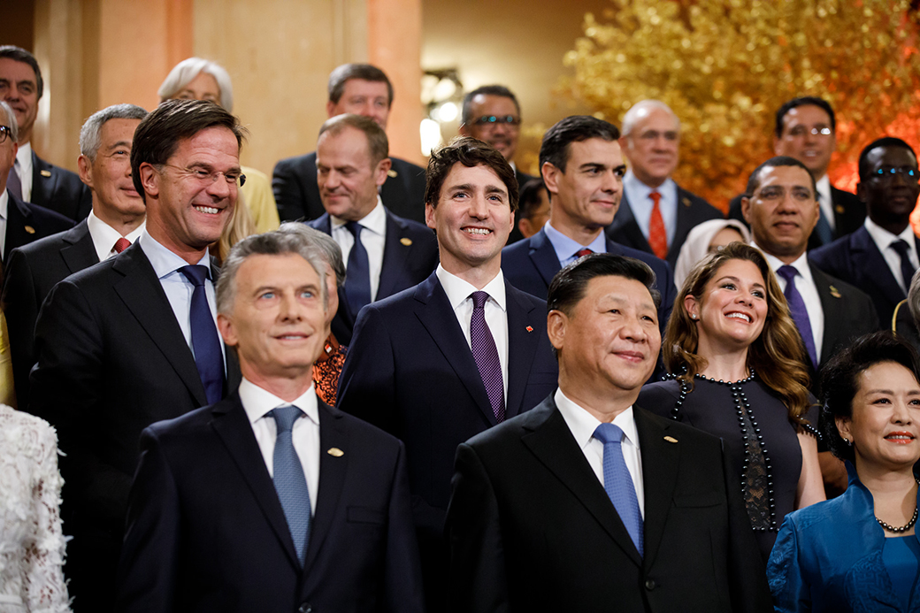 Prime Minister Justin Trudeau and Sophie Grégoire Trudeau attend the ...