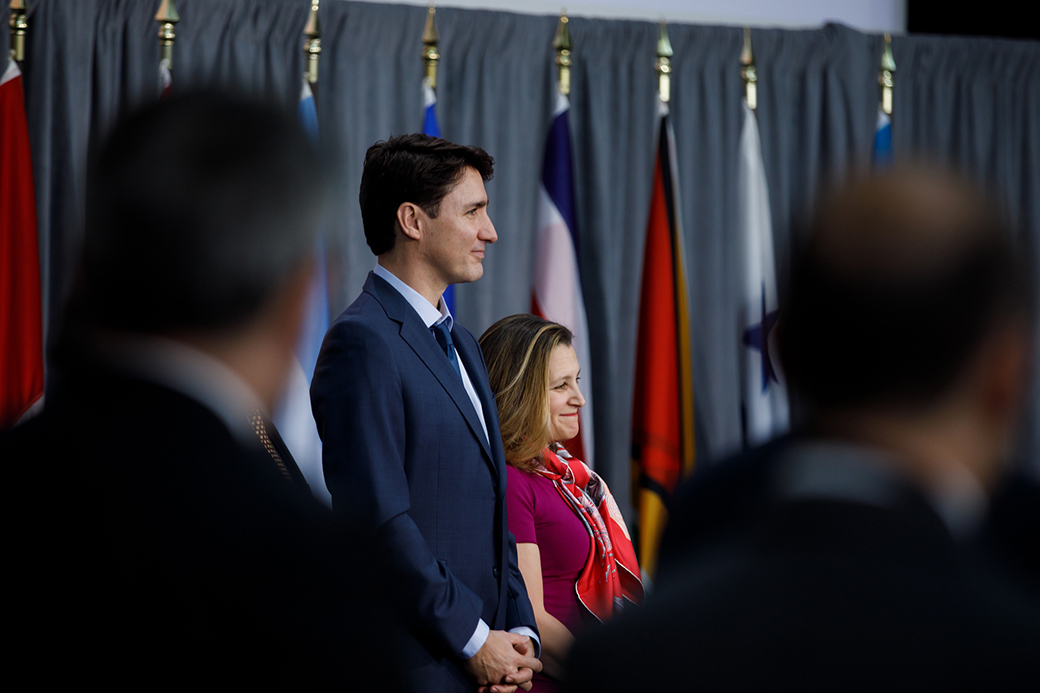 Prime Minister Trudeau and Minister Freeland attend the 10th ...
