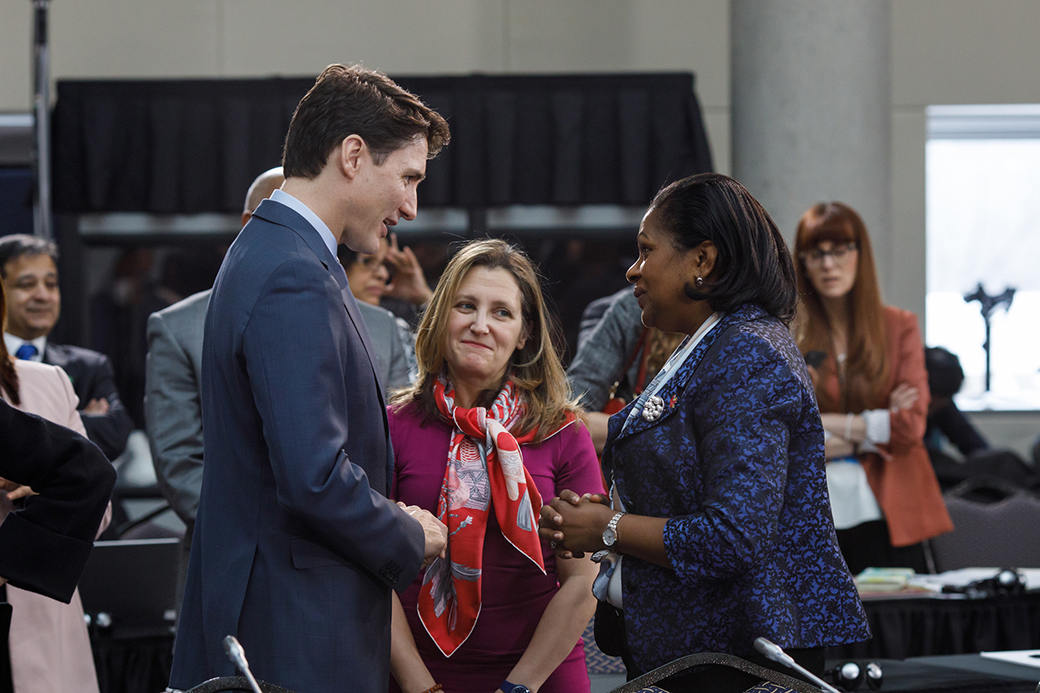 Prime Minister Trudeau and Minister Freeland attend the 10th ...