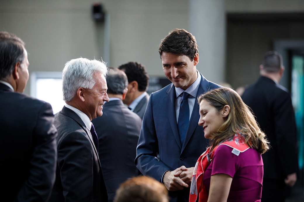 Prime Minister Trudeau and Minister Freeland attend the 10th ...