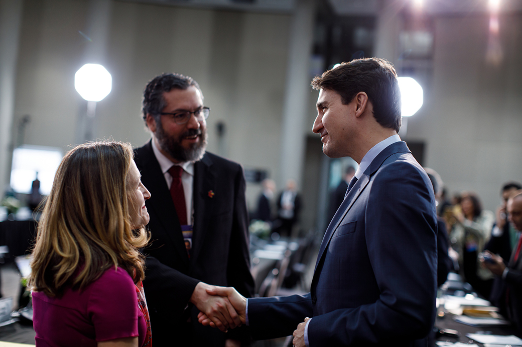 Prime Minister Trudeau and Minister Freeland attend the 10th ...