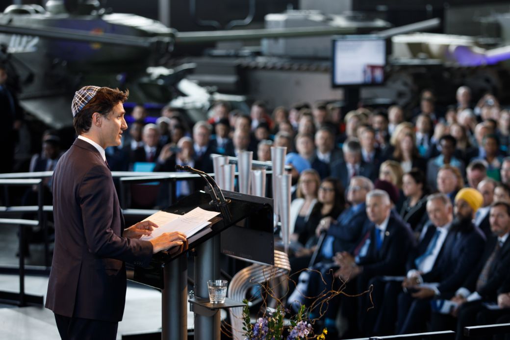 Prime Minister Trudeau, various ministers and MPs attend the National ...