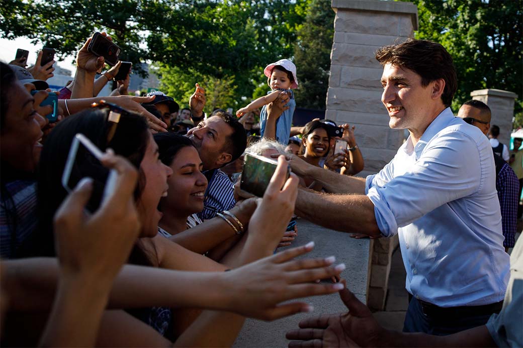 Prime Minister Justin Trudeau takes part in the Sunfest opening ...