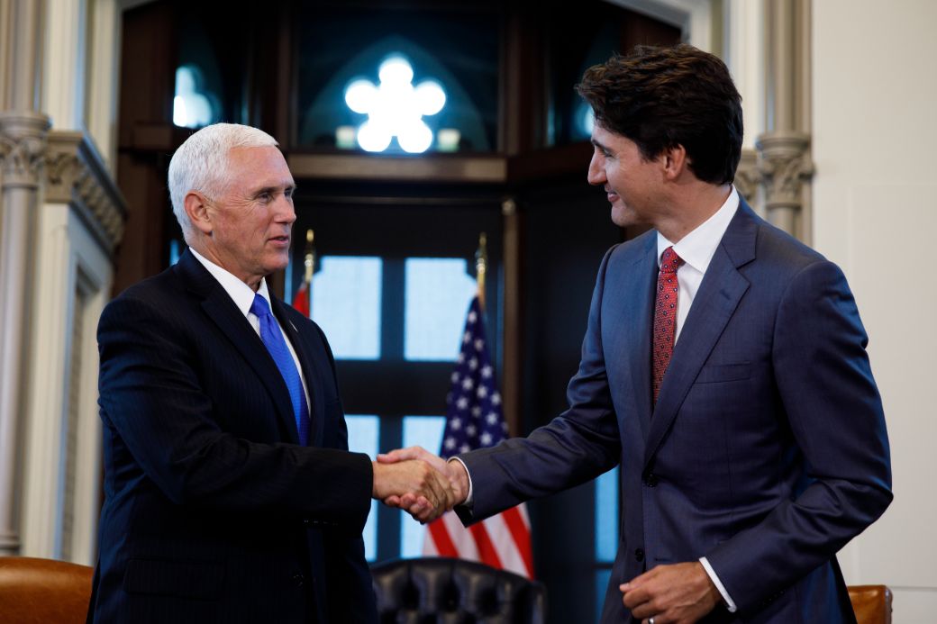 Prime Minister Justin Trudeau and Minister Chrystia Freeland meet with ...