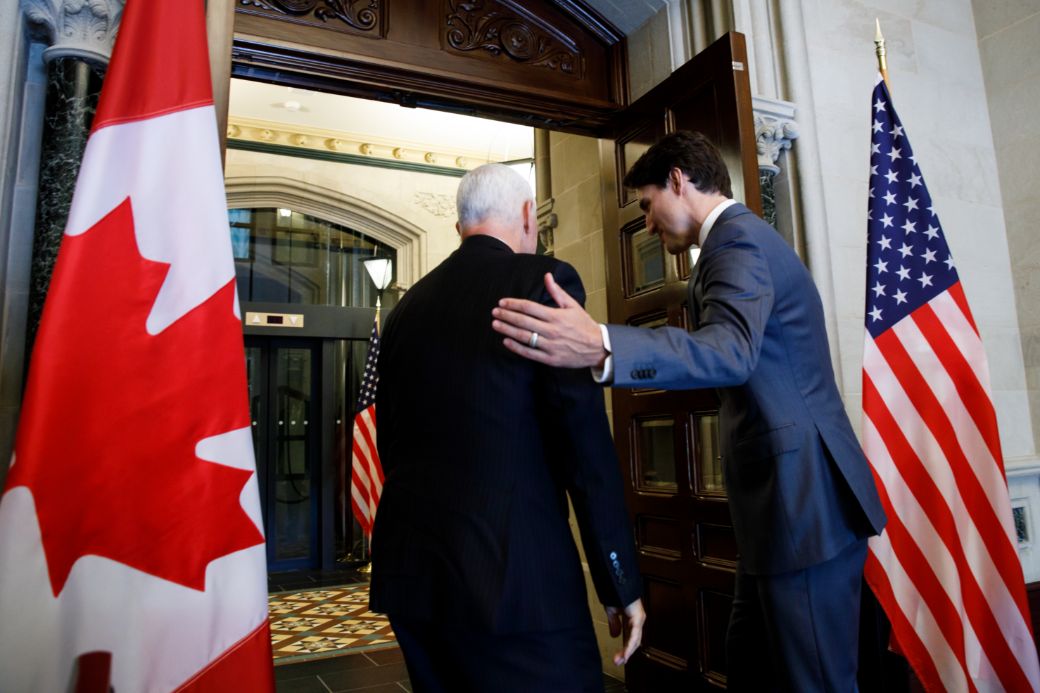 Prime Minister Justin Trudeau and Minister Chrystia Freeland meet with ...