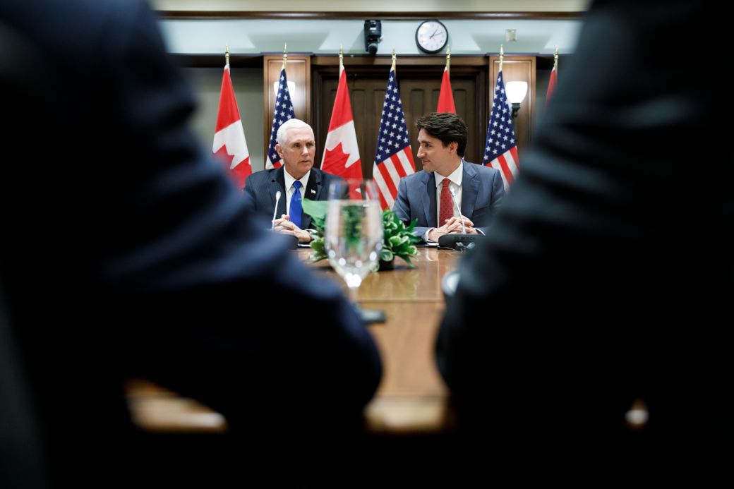 Prime Minister Justin Trudeau and Minister Chrystia Freeland meet with ...