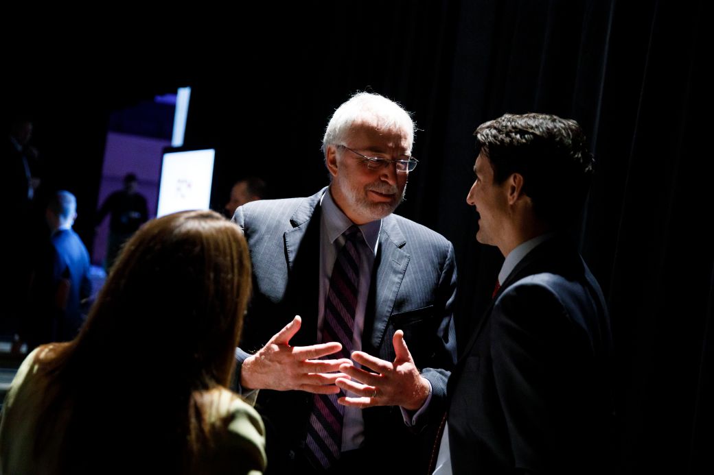 Prime Minister Justin Trudeau addresses the Federation of Canadian ...