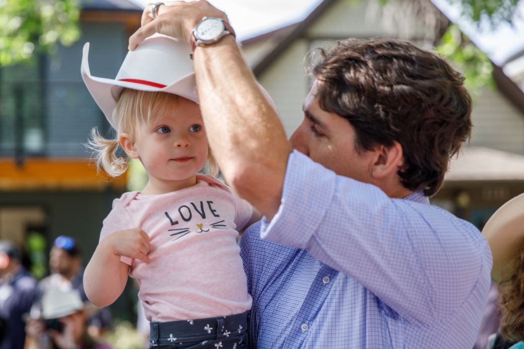 Prime Minister Justin Trudeau attends the Sunalta Stampede Breakfast ...