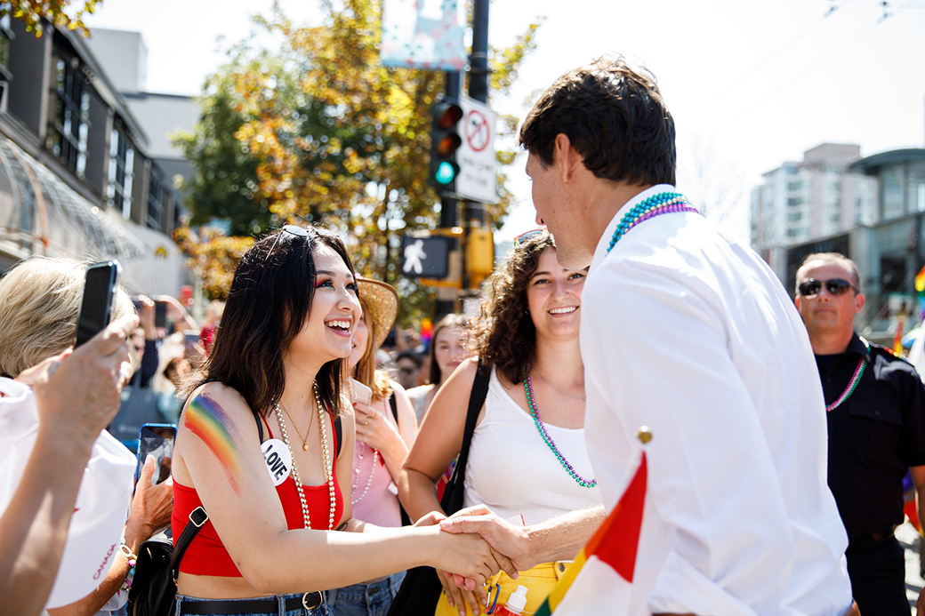 Prime Minister Justin Trudeau and Sophie Grégoire Trudeau participate ...