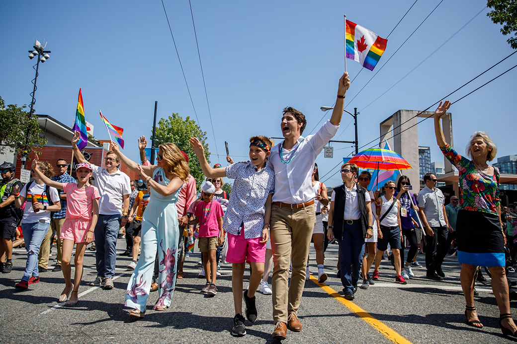 Prime Minister Justin Trudeau and Sophie Grégoire Trudeau participate ...