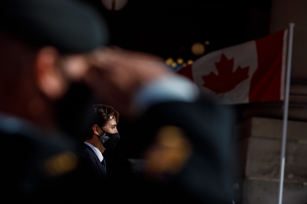 Prime Minister Trudeau attends the Speech from the Throne to open the ...