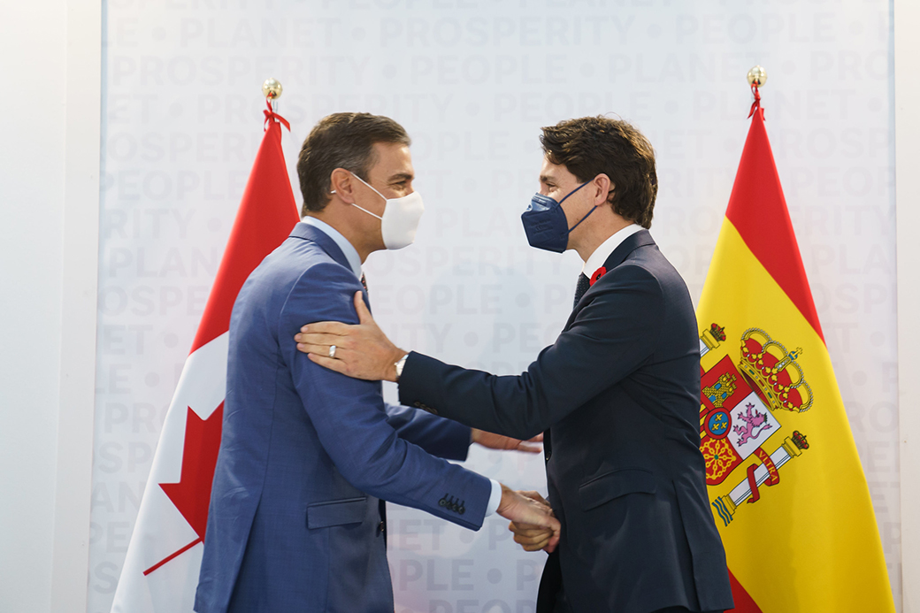 Prime Minister Justin Trudeau attends the G20 Leaders’ Summit in Italy ...