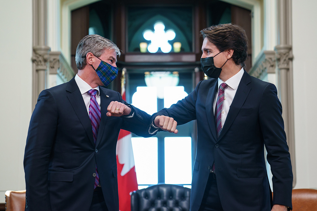 Prime Minister Justin Trudeau meets with the Premier of Nova Scotia ...
