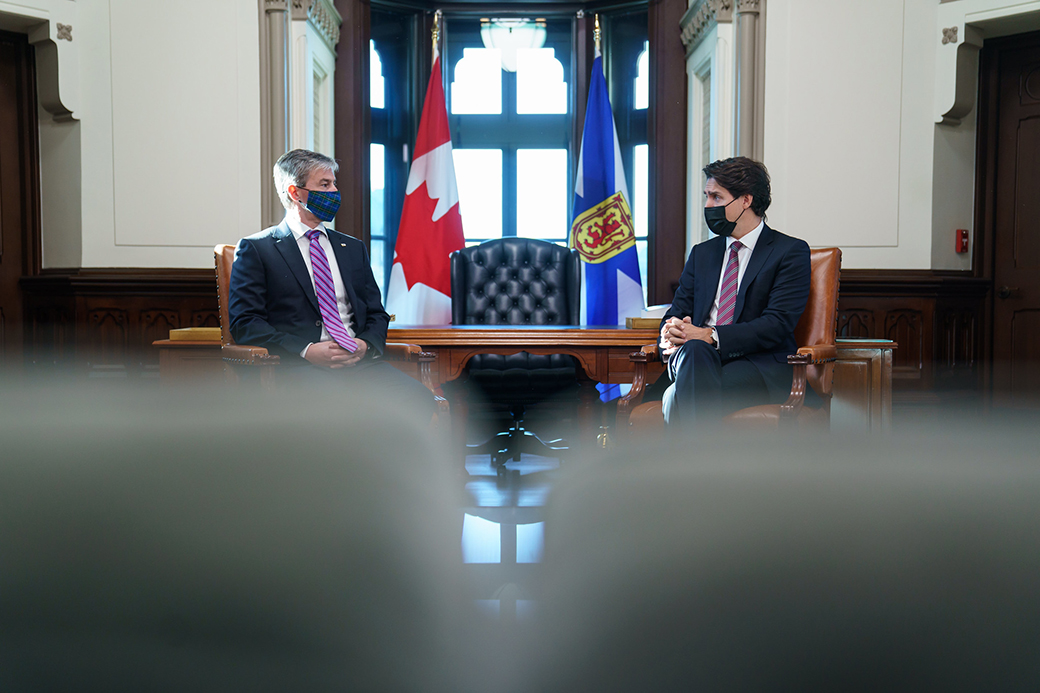 Prime Minister Justin Trudeau meets with the Premier of Nova Scotia ...