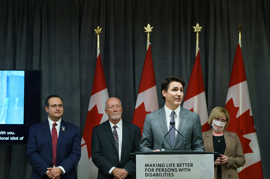 Prime Minister Justin Trudeau attends an event for the International ...