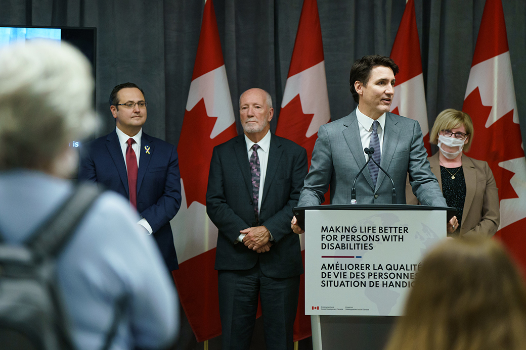 Prime Minister Justin Trudeau attends an event for the International ...