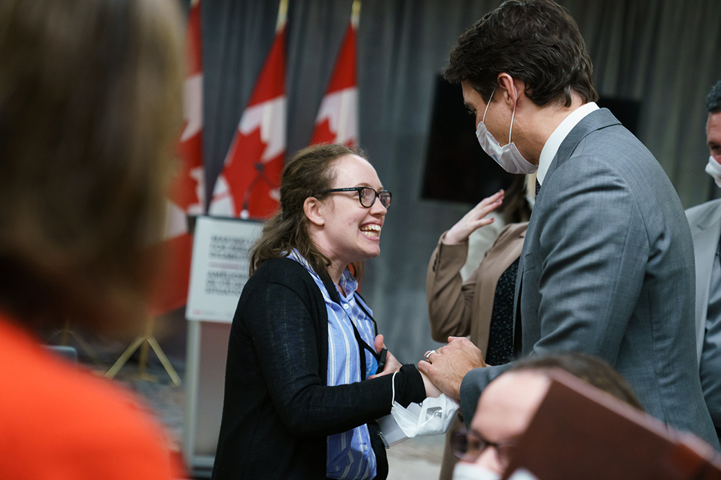 Prime Minister Justin Trudeau attends an event for the International ...