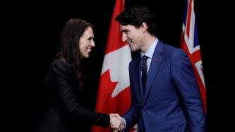 Prime Minister Justin Trudeau meets with the Prime Minister of New ...
